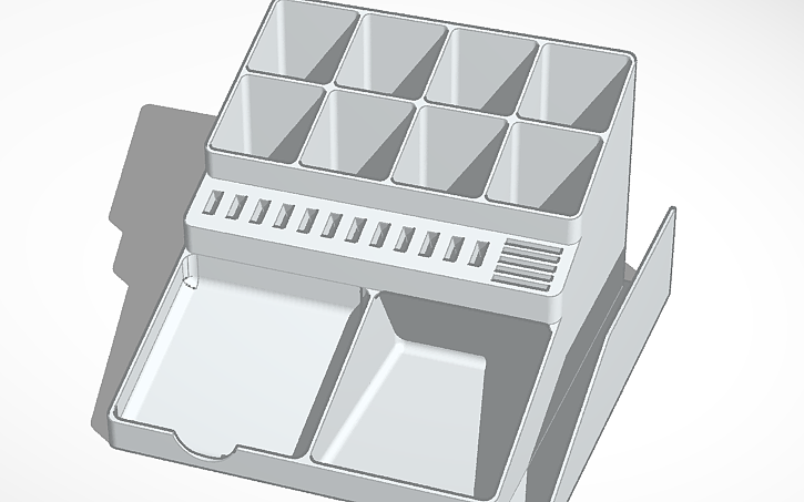 3D design Custom Desk Organizer - Tinkercad