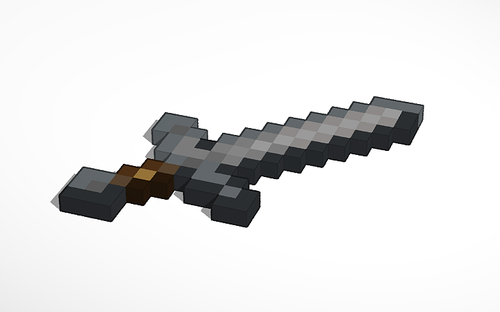 3D design Minecraft Stone Sword | Tinkercad