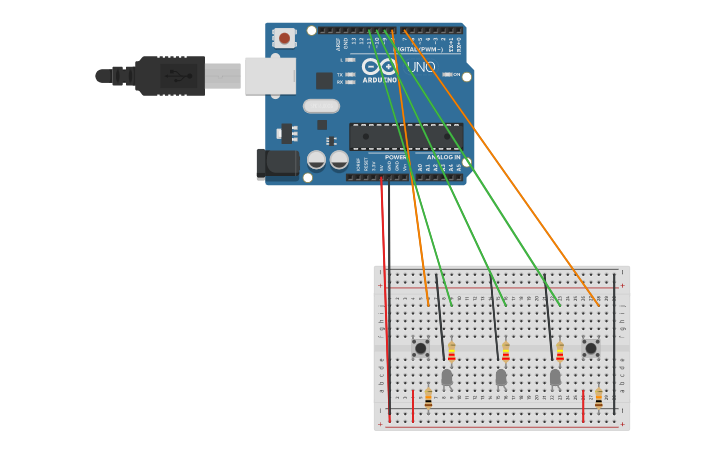 Circuit Design Arduino Led Tinkercad