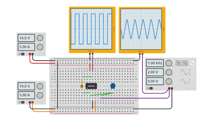 Circuit design Exp 6a - Diff - Tinkercad
