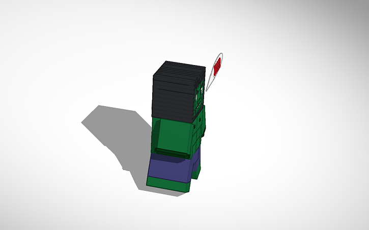 3D design HULK [MINECRAFT] - Tinkercad