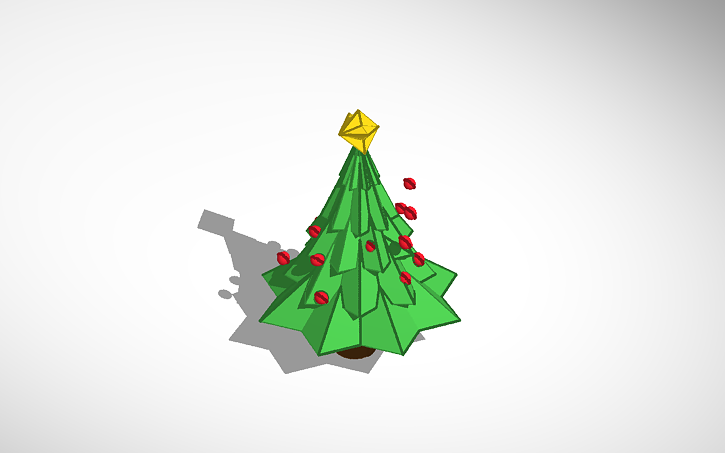 3D design christmas tree - Tinkercad