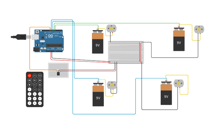 Circuit Design Drone Tinkercad
