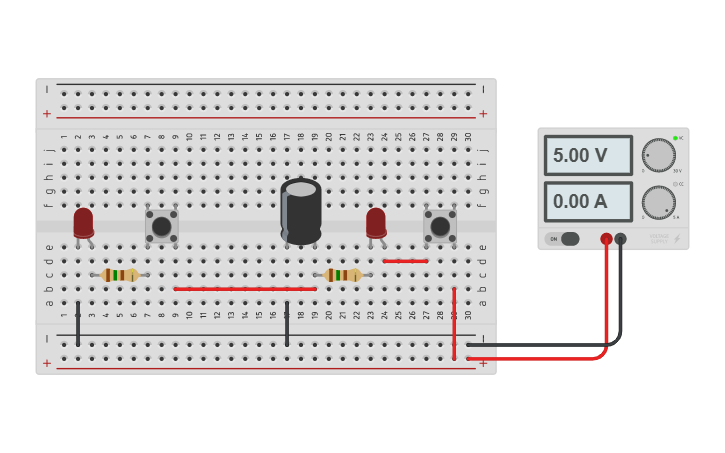 Circuit Design Capacitor Tinkercad