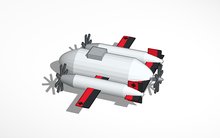 3D design nazi-class airship - Tinkercad