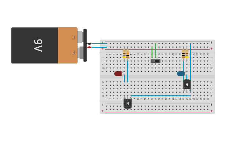 Circuit design Flip Flop - Tinkercad