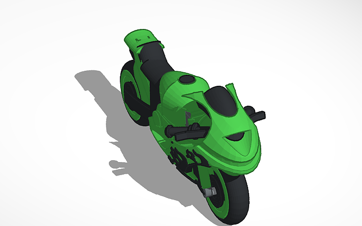 3D design MOTORCYCLE - Tinkercad