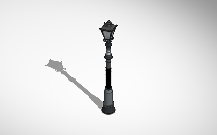 3D design street lamp street lamp - Tinkercad