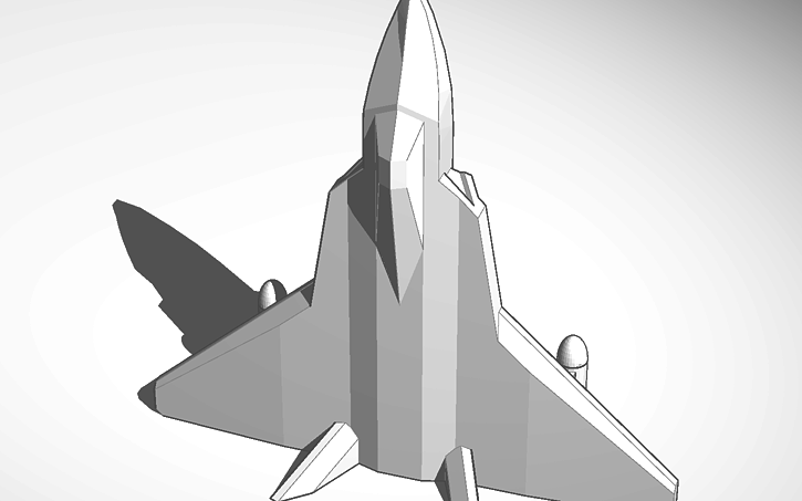 3D design F-22 | Tinkercad