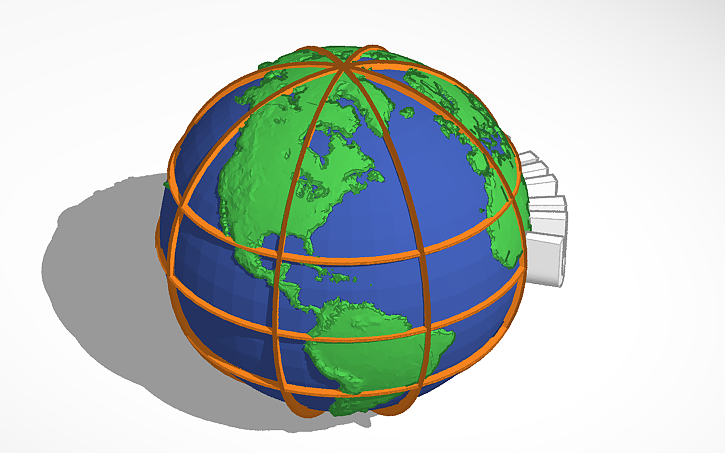 3D design The Earth地球 - Tinkercad