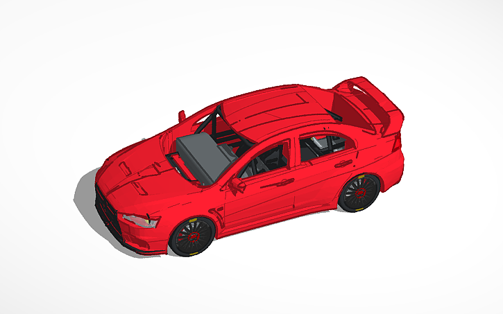 3D design MITSUBISHI EVOx CAR - Tinkercad