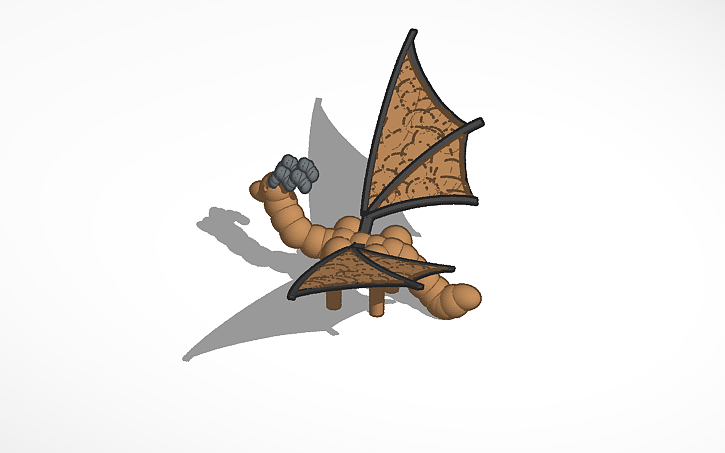 3D design Clay the mudwing (wings of fire dragon) | Tinkercad
