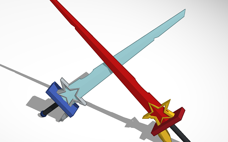 3D design Star Swords - Tinkercad