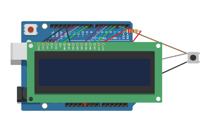 Circuit Design Lcd Game Tinkercad