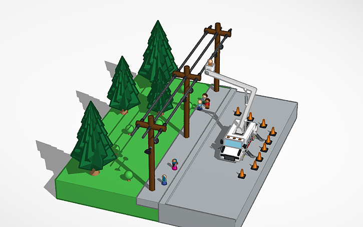 3D design Bucket Truck - Tinkercad