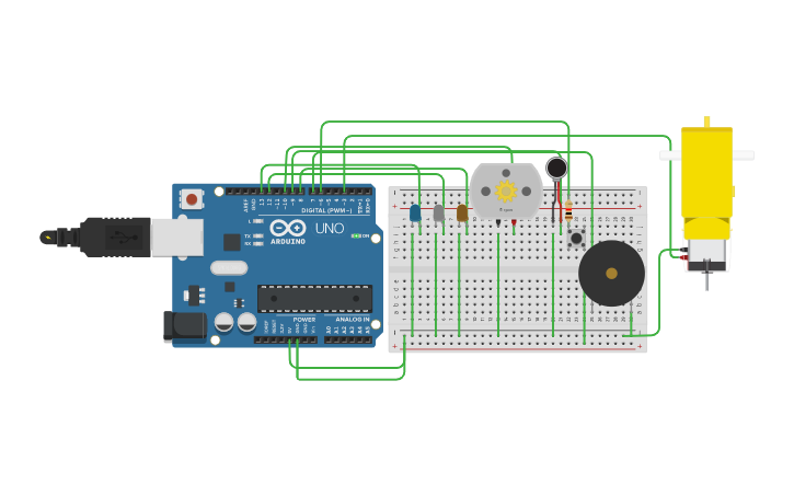 Circuit design coffee machine - Tinkercad