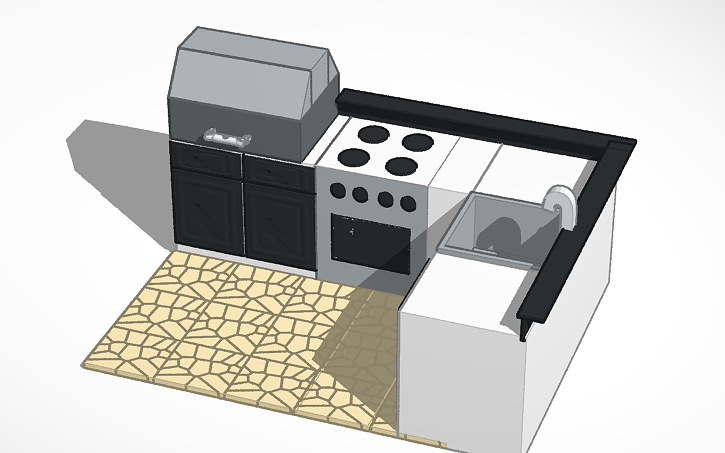 3D design Outdoor Kitchen-Ruben Pacheco-355899 - Tinkercad