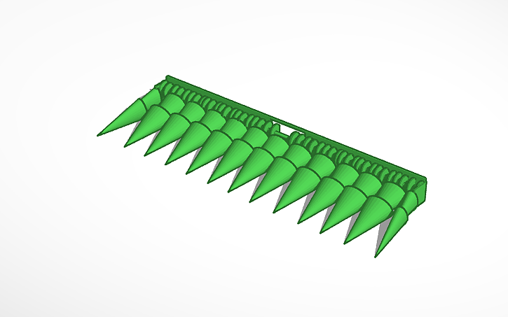 3D design John deere corn head - Tinkercad