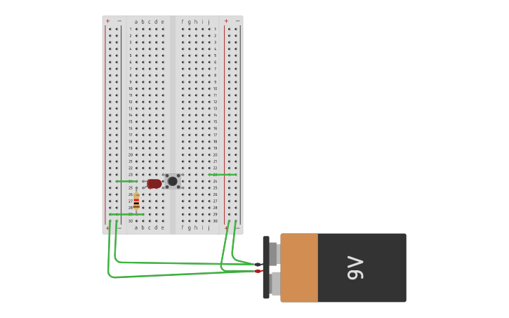 Circuit Design Pull Down Resistor Tinkercad