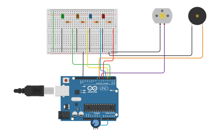 Circuit design FINAL AUTOMATED BRAKE PRESSURE SENSING SYSTEM | Tinkercad
