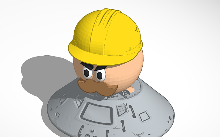 3D design angry roomba - Tinkercad