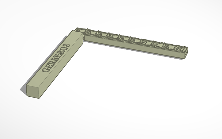3d Design Angle Tool With Cm Ruler Tinkercad