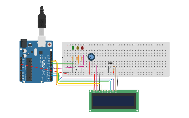 Circuit design monitor - Tinkercad