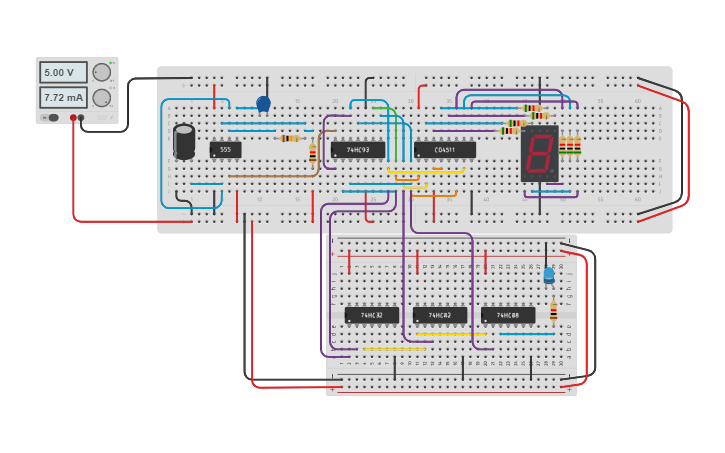 Circuit design Componente Practico - Tinkercad