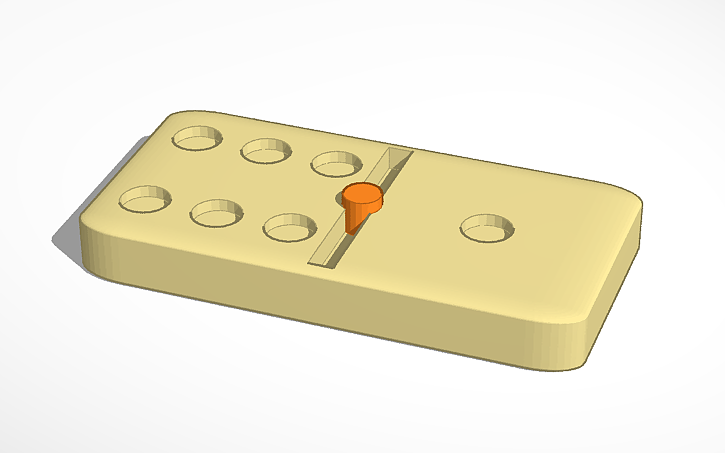 3D design domino - Braulio Lima | Tinkercad