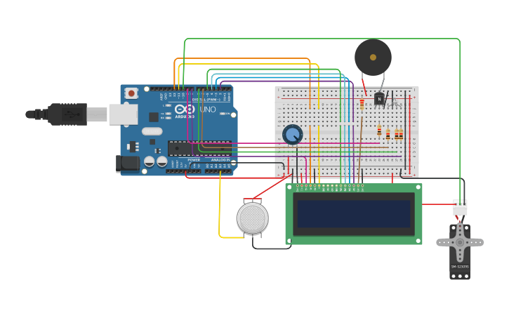 Circuit design DetectG Bot - Tinkercad