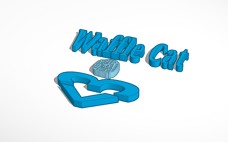 3D design The Majestic Waffle Cat - Tinkercad