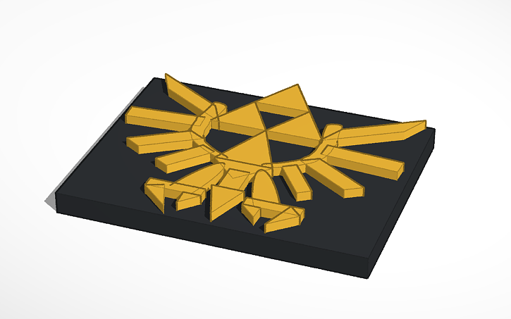 3d Design Zelda Logo Tinkercad