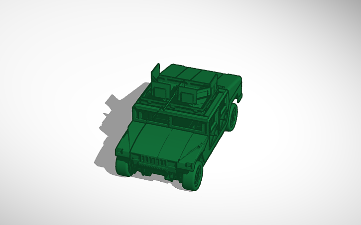 3D design HUMVEE - Tinkercad