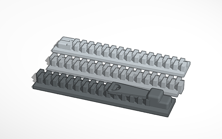 3D design zipper zipp3 - Tinkercad