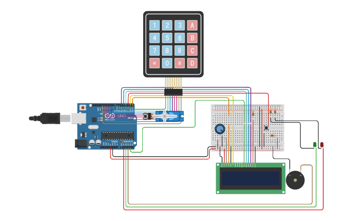 Circuit design Door Lock System Using RFID reader - Tinkercad