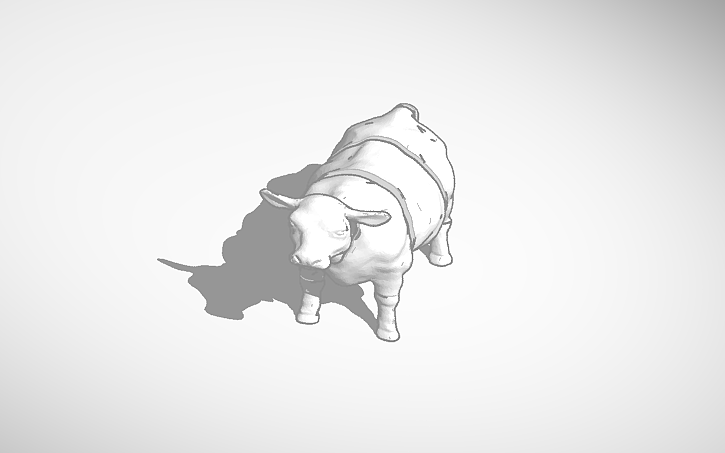 3D design Articulated Cow - Tinkercad