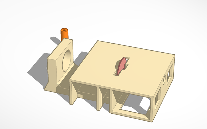 3D design mini table saw - Tinkercad
