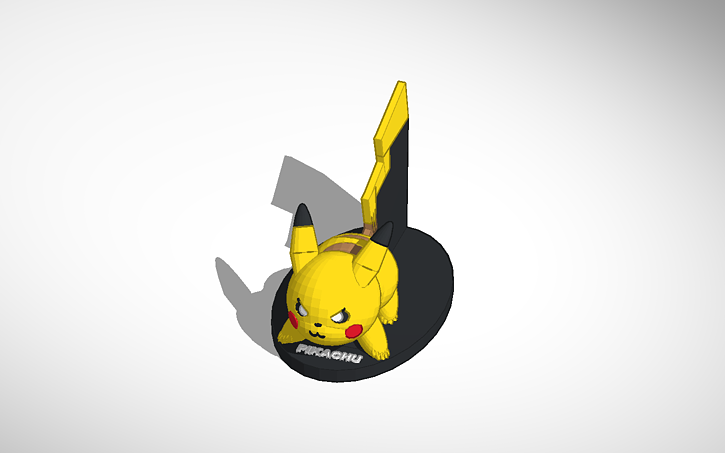 3D design ⚡Pikachu Toy Project⚡ - Tinkercad
