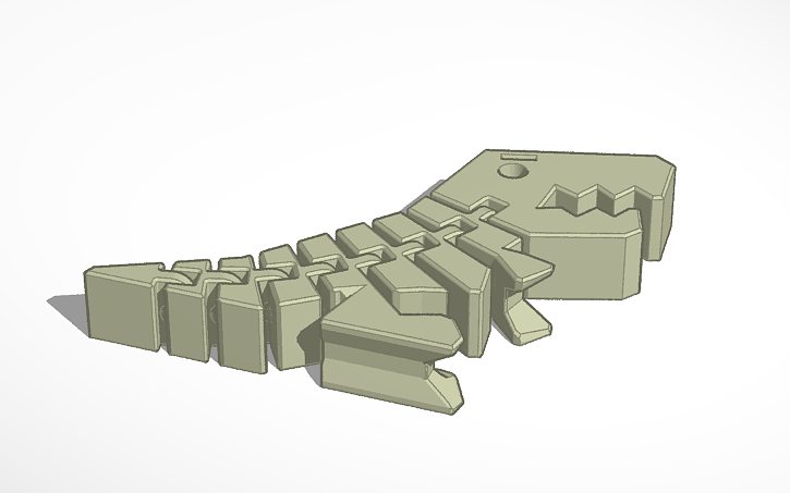 3D design flexy rexy jr - Tinkercad