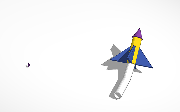3D design Rocket part 2 - Tinkercad