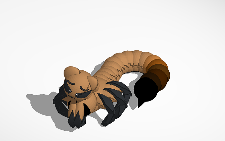 3D design BearIIpede True Form - Tinkercad