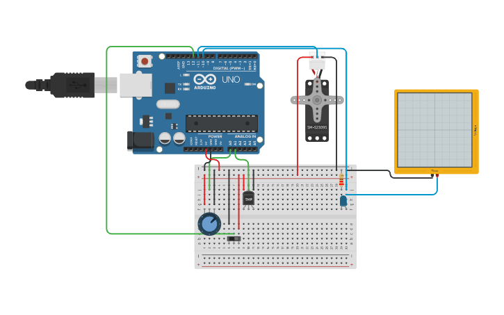 Circuit Design Copy Of Sensors And Actuators With Arduino Tinkercad