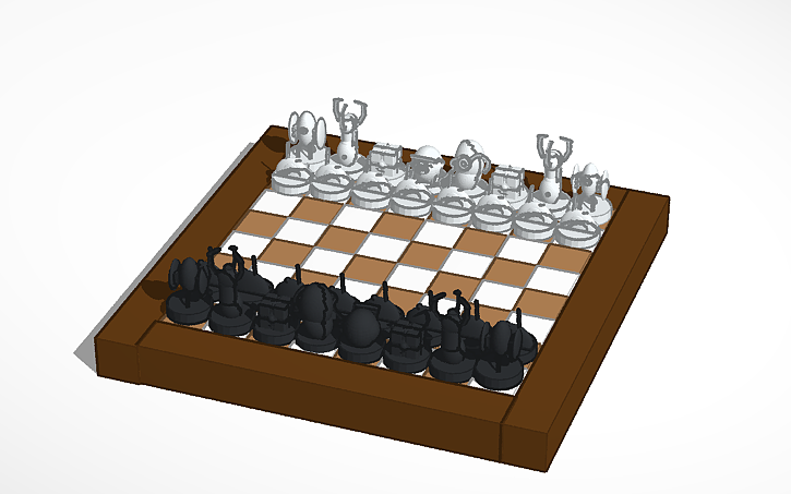 3D design Portal Chess board - Tinkercad