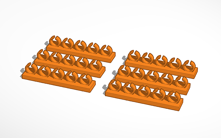 3D design cable holder - Tinkercad