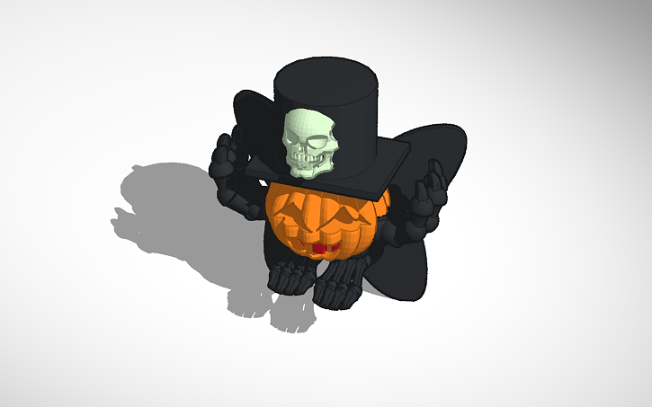 3D design Halloween pumpkin - Tinkercad