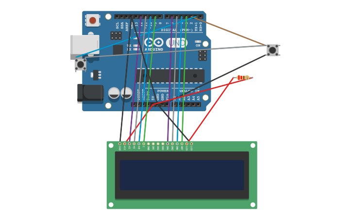 Circuit Design Arduino Lcd Game Tinkercad 0888