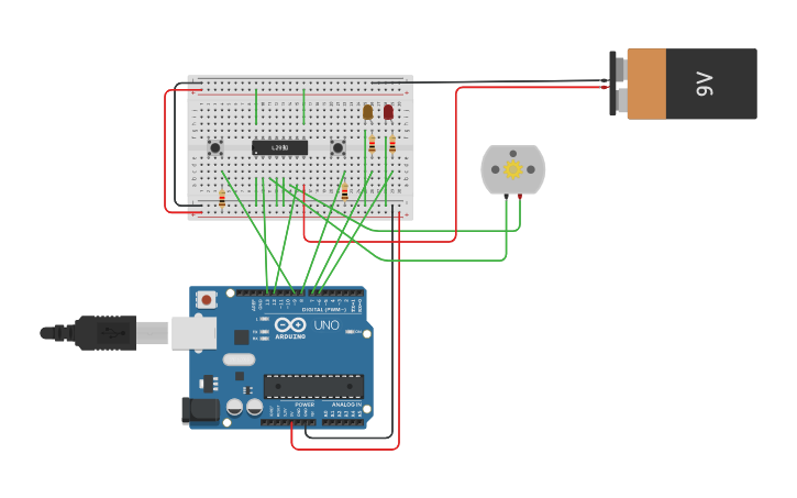 Circuit design Tp 23 Arduino ejercicio 1 | Tinkercad