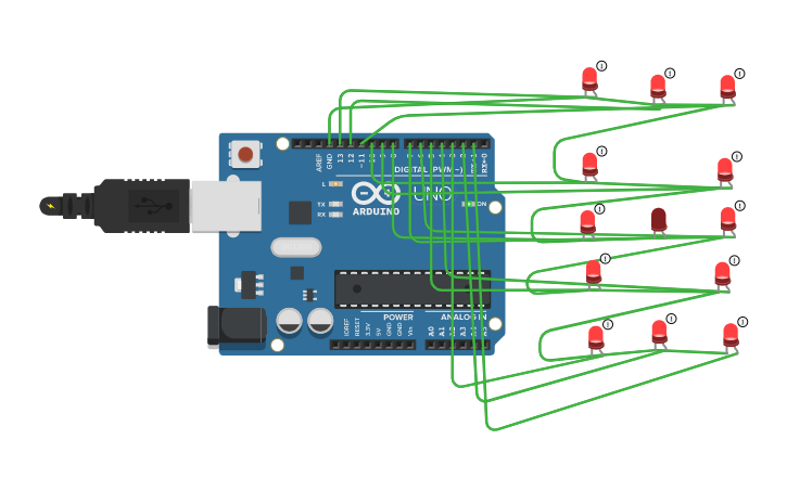 Circuit Design 7 Segment Tinkercad