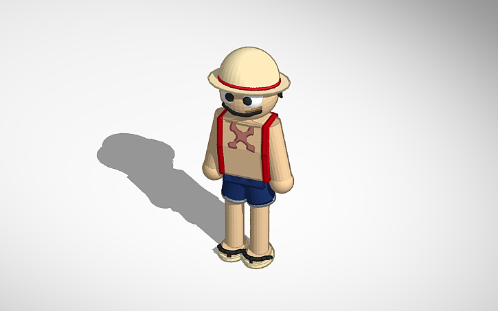 3D design Monkey D. Luffy - Tinkercad