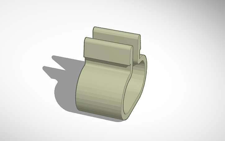 3D design Ring Cable clip for Rail 1cm_Ender 3 Pro | Tinkercad